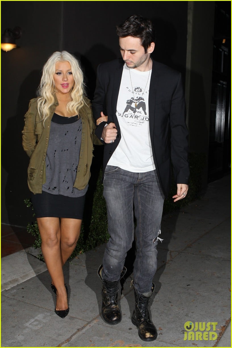 Christina Aguilera: Osteria Mozza with Matthew Rutler!