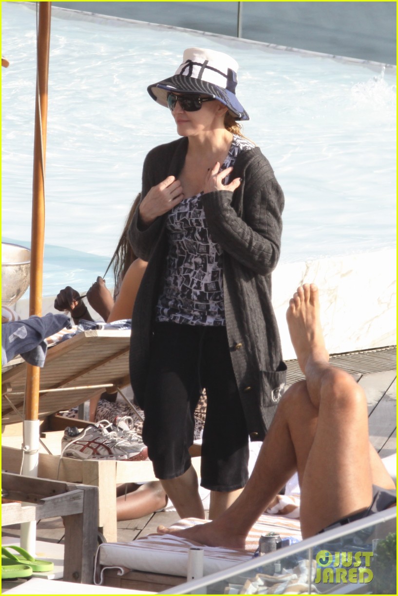 Madonna, her kids, & her boyfriend chilling at the pool - Rio de ...