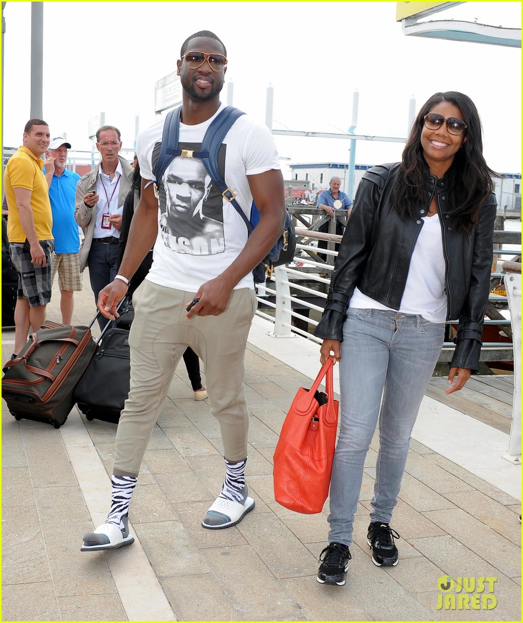 Freida Pinto, Gabby Union & Dwayne Wade arrive @ water Taxi - Venice ...