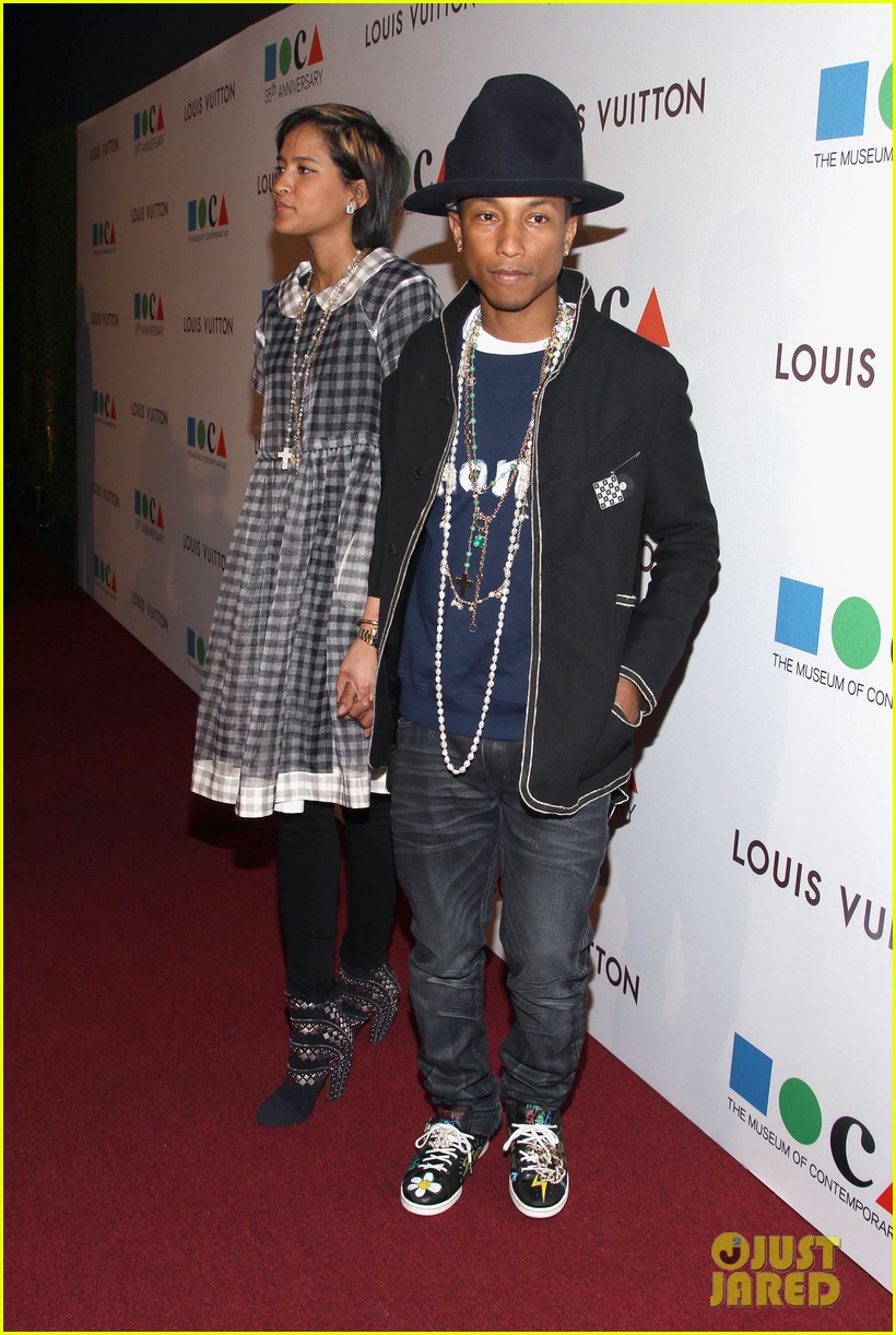 Pharrell Williams & Wife Helen Lasichanh Hit Up Star-Studded MOCA ...