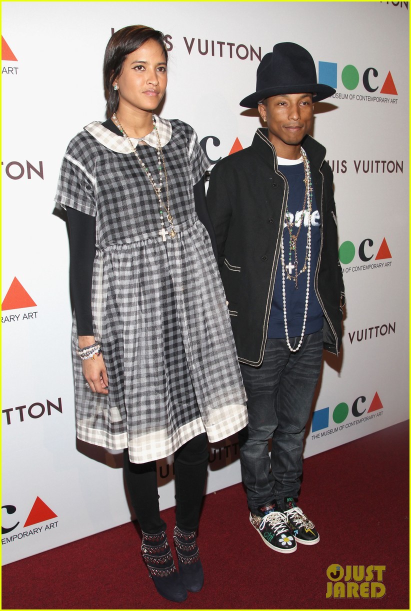Pharrell Williams & Wife Helen Lasichanh Hit Up Star-Studded MOCA ...