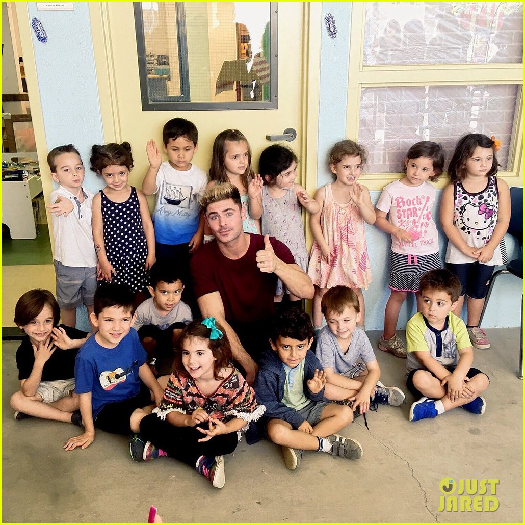 Zac Efron Encourages Adorable Kids to Stay in School: Photo 3672278 ...