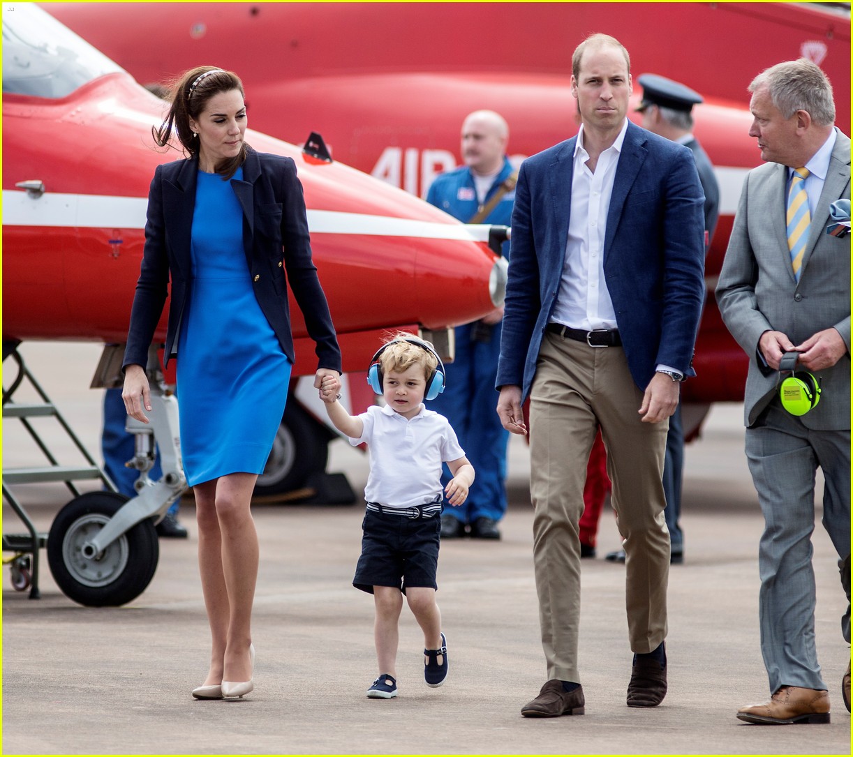 Kate Middleton & Prince George Share Cute Moments at Royal Air Show ...