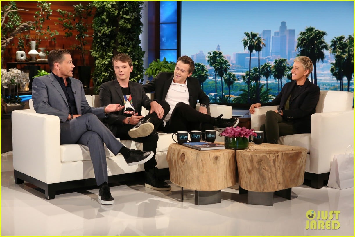 Rob Lowe's Sons Tell 'Ellen' That Their Dad Is A 'Man Child'!: Photo ...