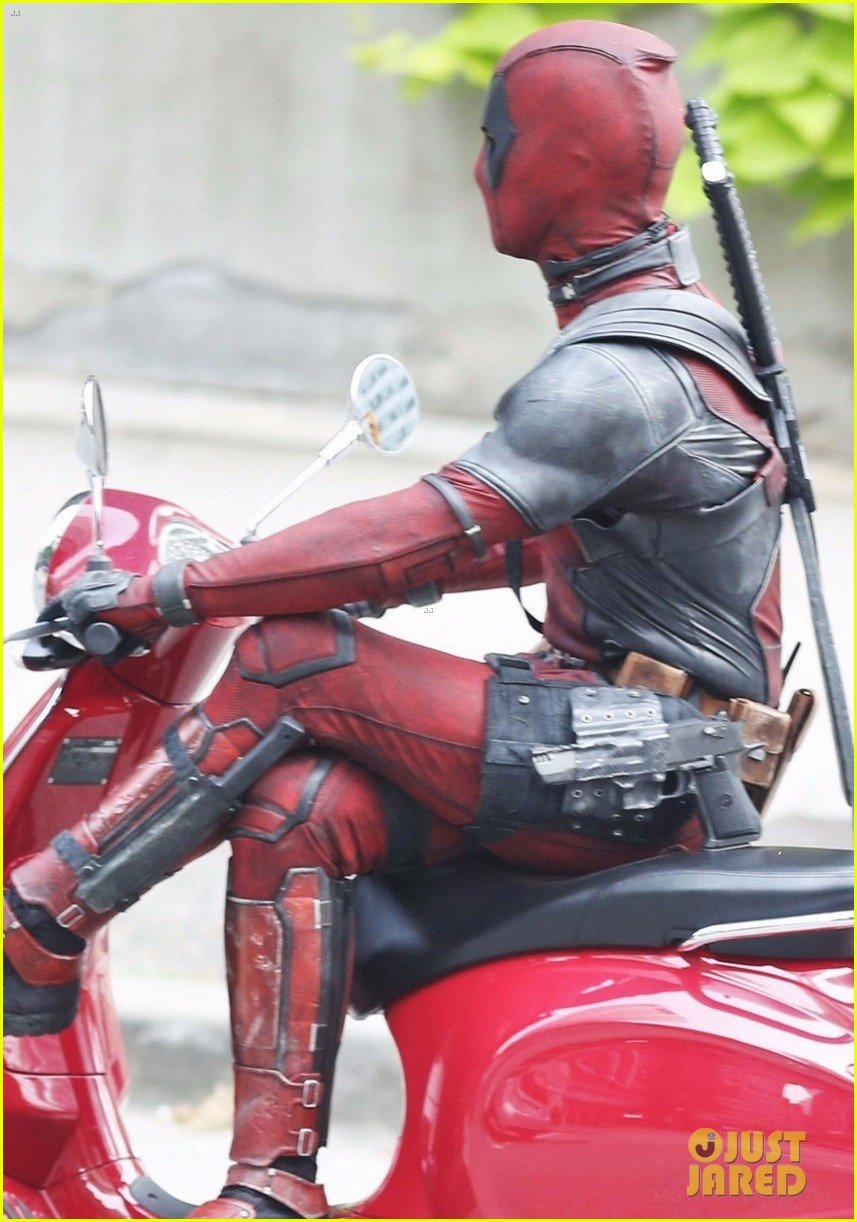 Deadpool Takes a Scooter Ride In New 'Deadpool 2' Set Photos: Photo ...