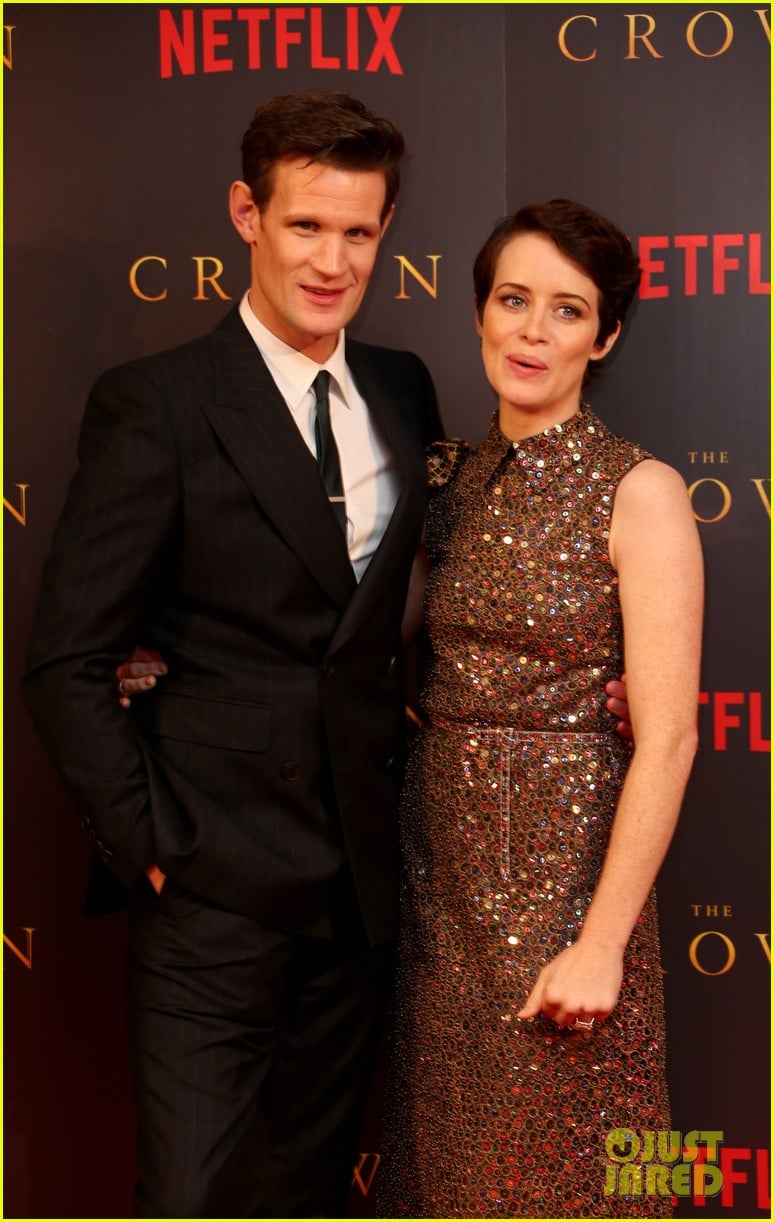 Claire Foy & Matt Smith Reunite in London for 'The Crown' Season Two ...