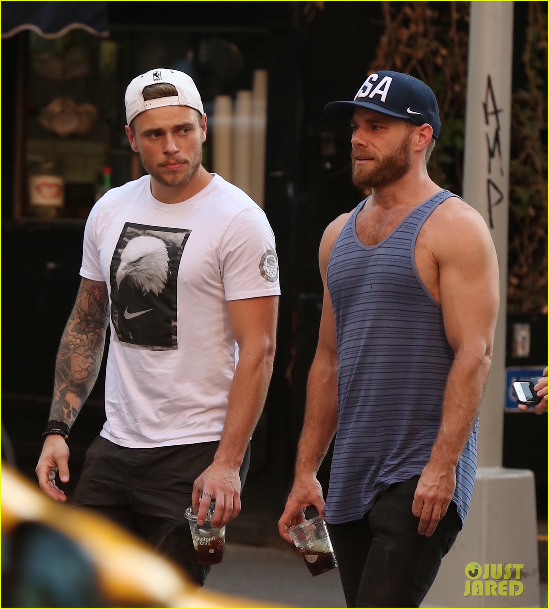Gus Kenworthy & Boyfriend Matthew Wilkas Show Off Their Muscles in NYC ...