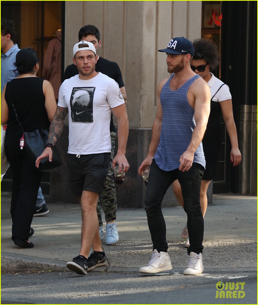 Gus Kenworthy & Boyfriend Matthew Wilkas Show Off Their Muscles in NYC ...