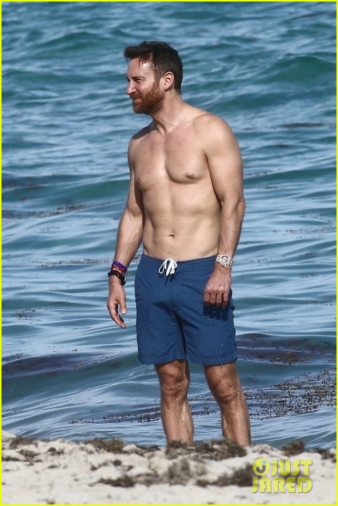 DJ David Guetta Bares Ripped Beach Body at 51: Photo 4185304 | Bikini ...