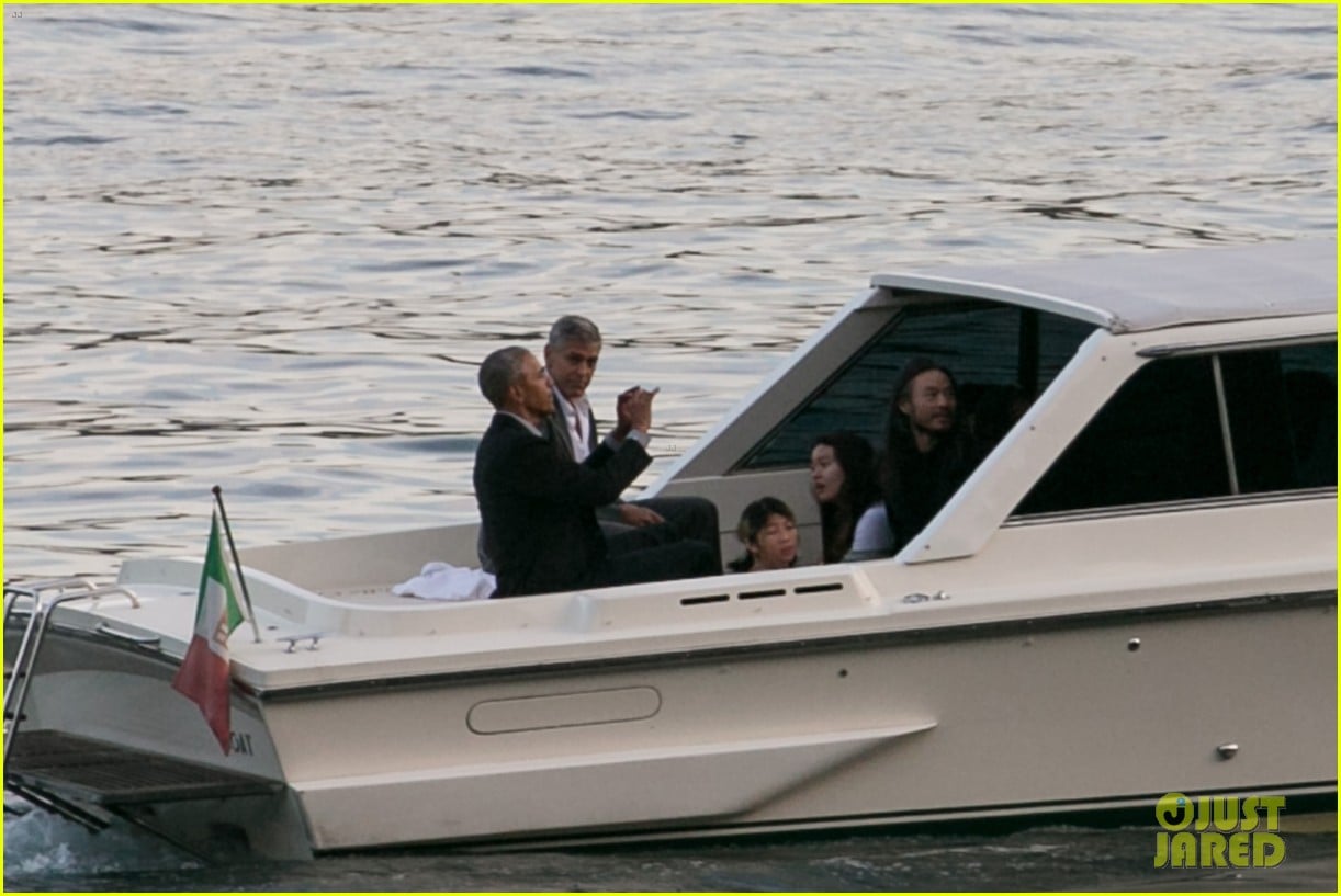 George Clooney & Barack Obama Hang Out Together in Italy!: Photo ...