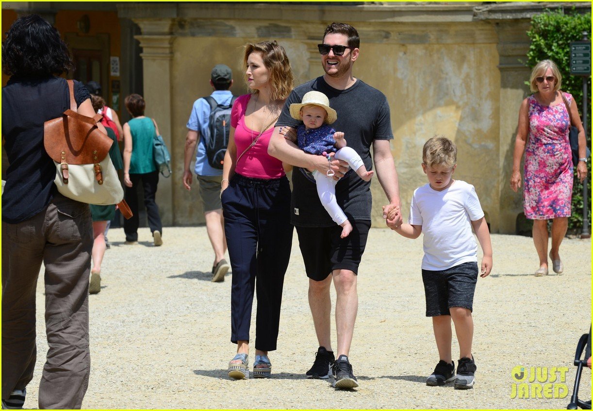 Michael Buble & Wife Luisana Take Family Trip to Italy with Their 3 ...