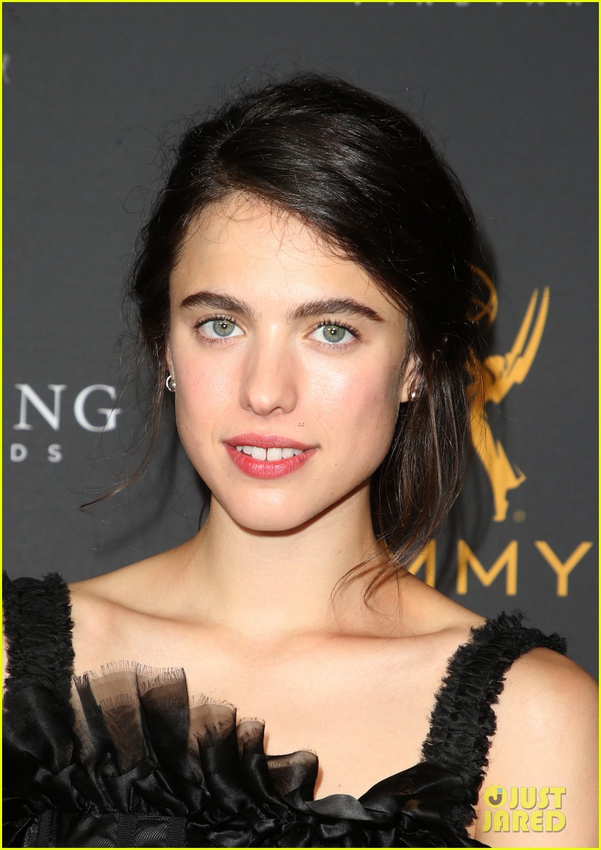 Margaret Qualley Keeps It Classic in Black Dress at Casting Directors ...