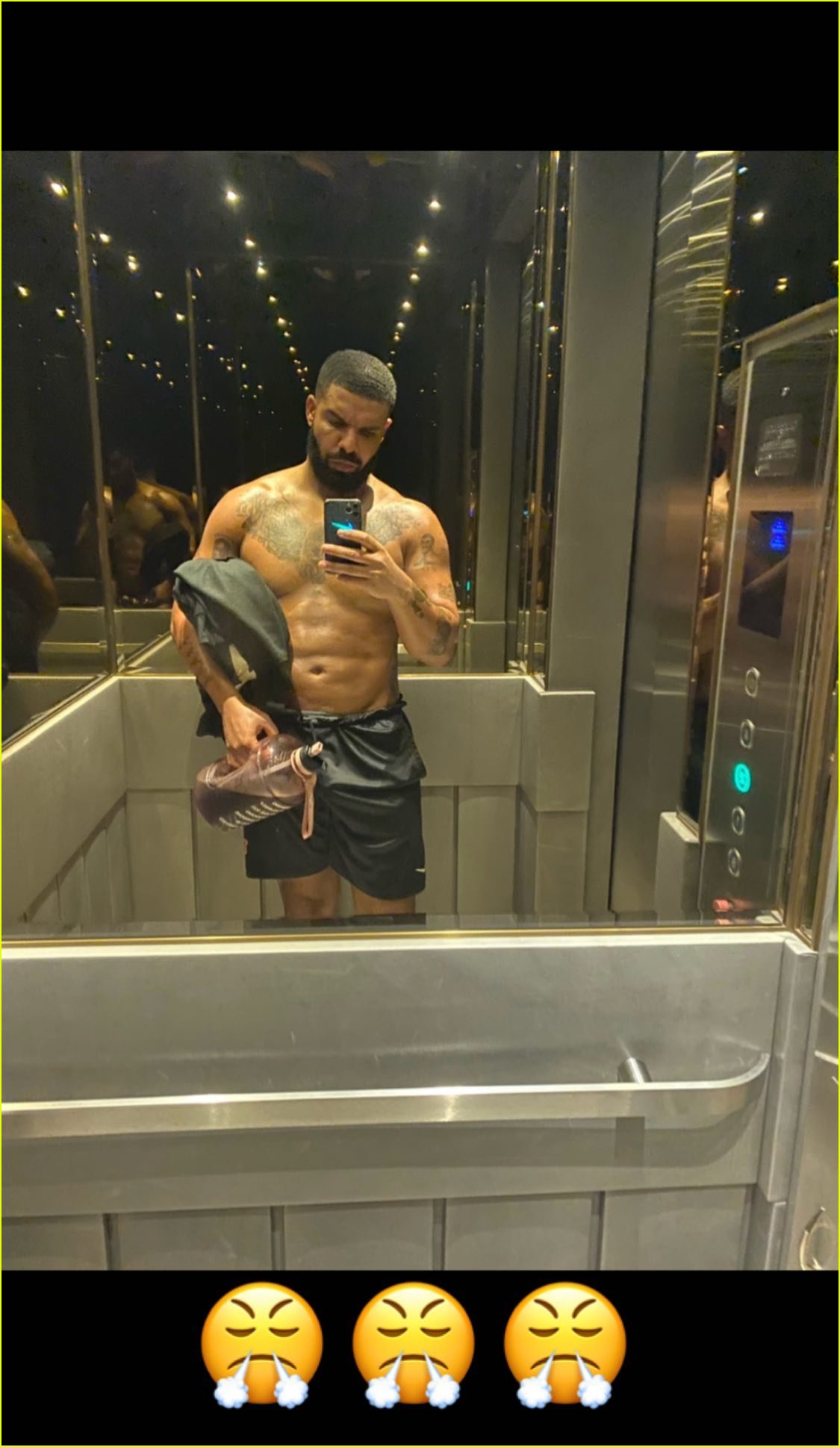 Drake Shares Sweaty Shirtless Selfie After a Workout!: Photo 4475624 ...