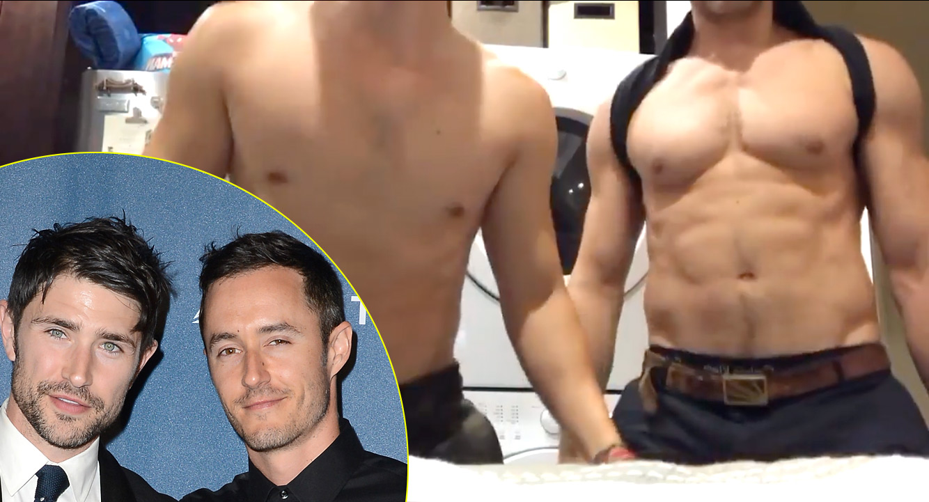 Matt Dallas & Blue Hamilton Show Off Their ‘Titty Bouncing Fun’ | Blue ...