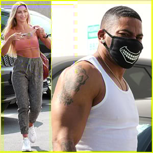 Nelly Shows Off Massive Muscles at Dance Practice With Daniella Kar...