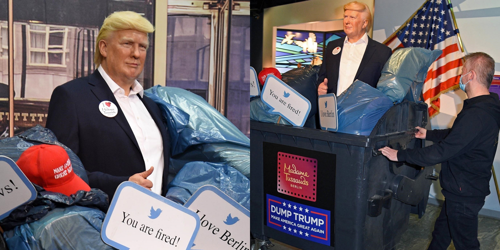 Madame Tussauds Throws Donald Trump Wax Figure In Garbage: ‘Dump Trump ...